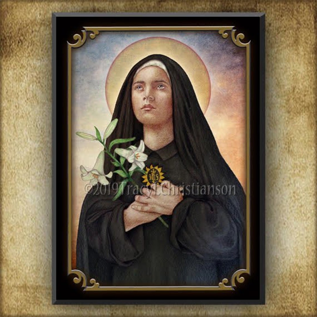 St. Mariana De Jesus De Paredes Wood Plaque & Holy Card GIFT SET, Saint ...