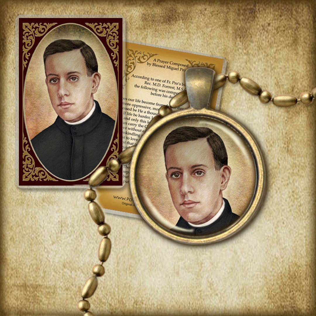 Bl. Miguel Pro Pendant and Holy Card GIFT SET for Confirmation - Etsy