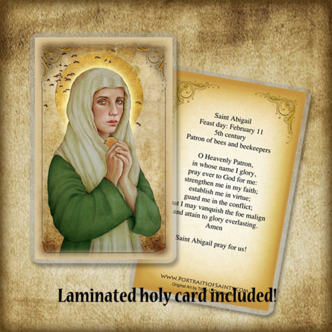 St. Abigail Pendant and Holy Card GIFT SET, Patron of Fertility - Etsy