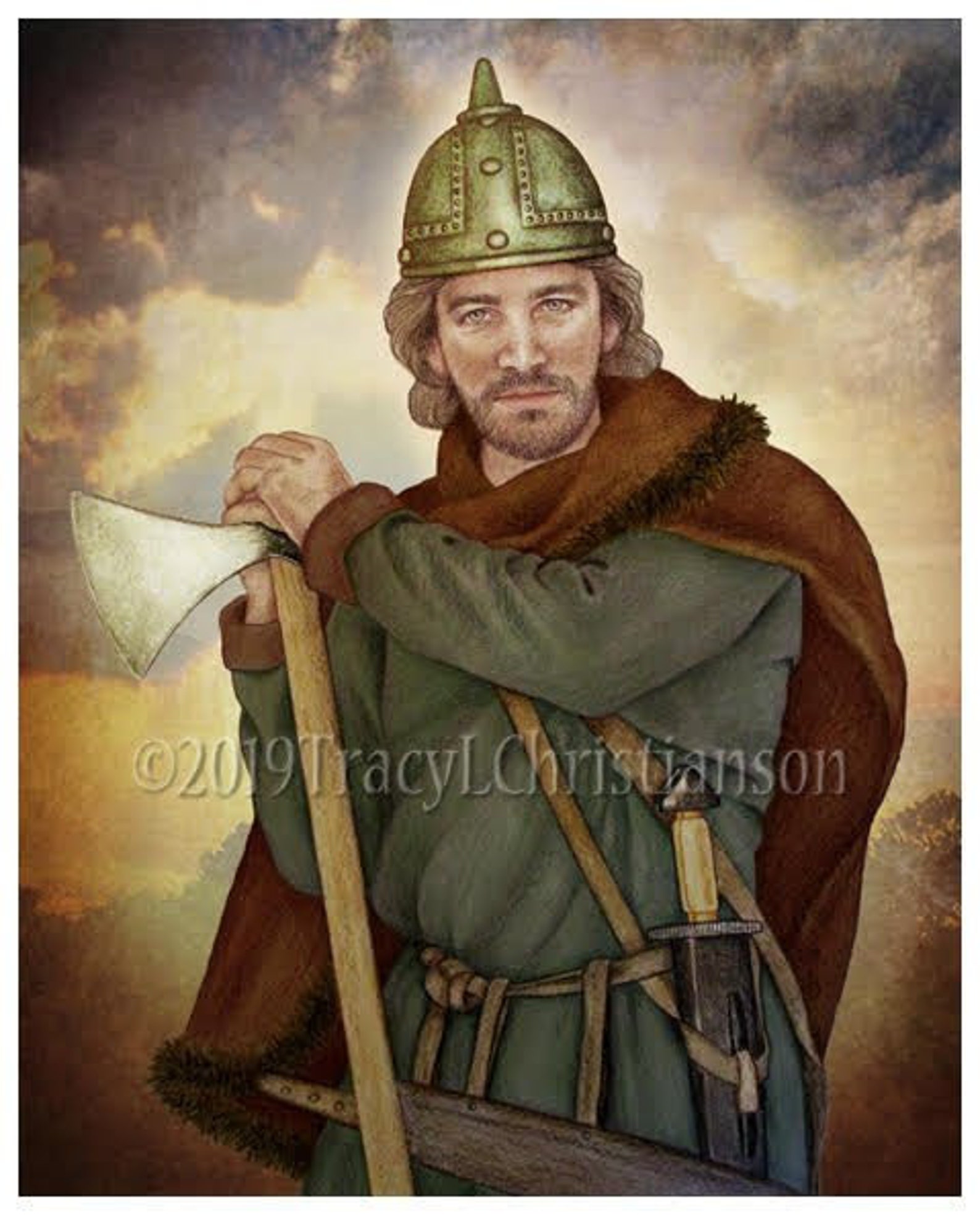 St. Magnus Erlendsson Print Catholic Art Scottish Viking - Etsy