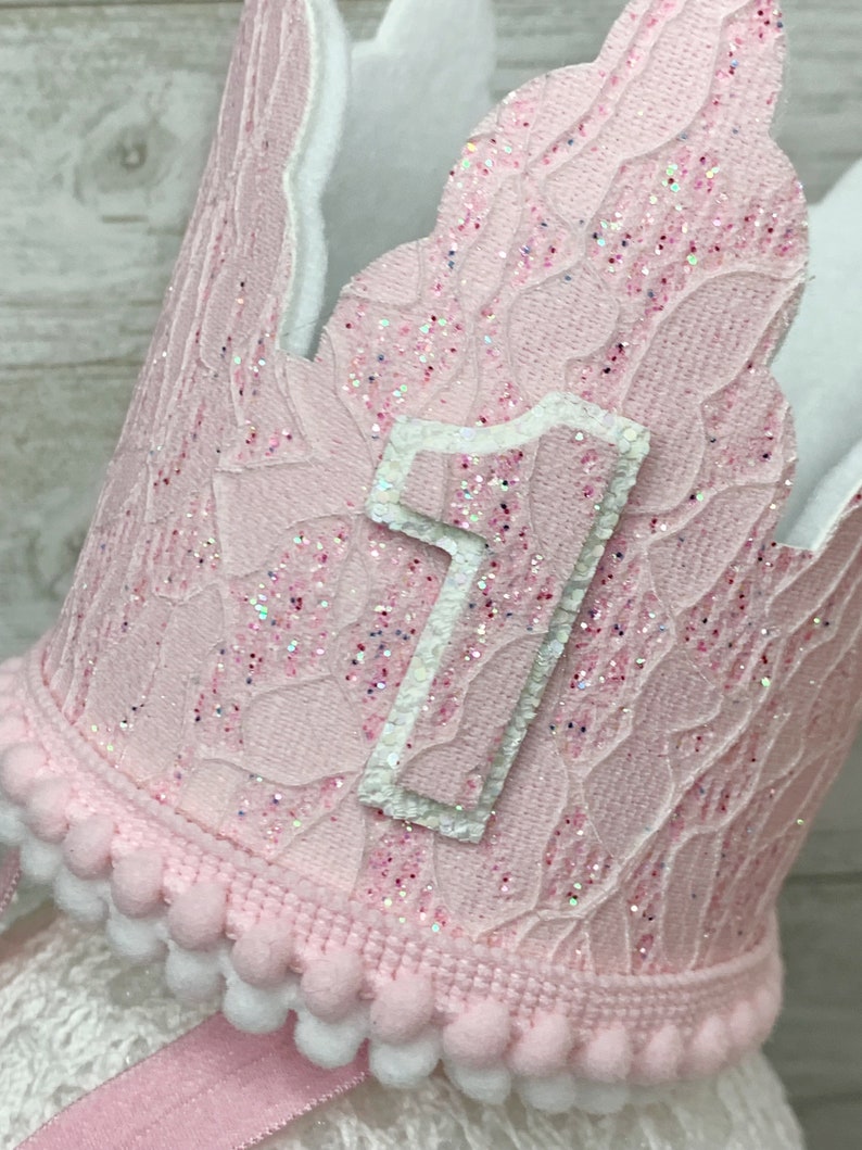 Pink Lace Birthday Crown | First Birthday Crown | Ready to Ship | Lace ...