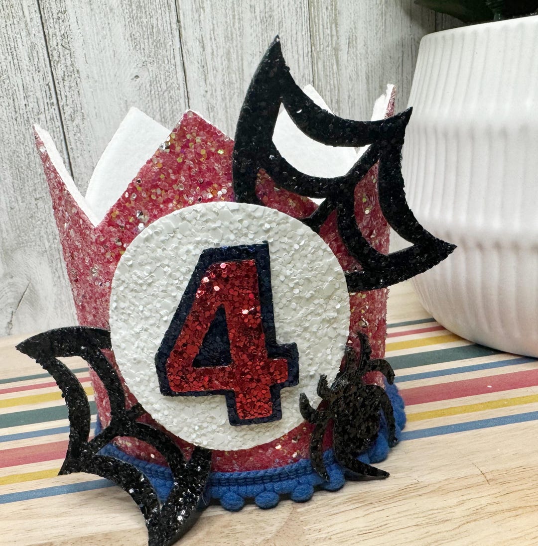 Custom Birthday Crown, Spider Birthday Crown, Ready to Ship, Spider-man ...