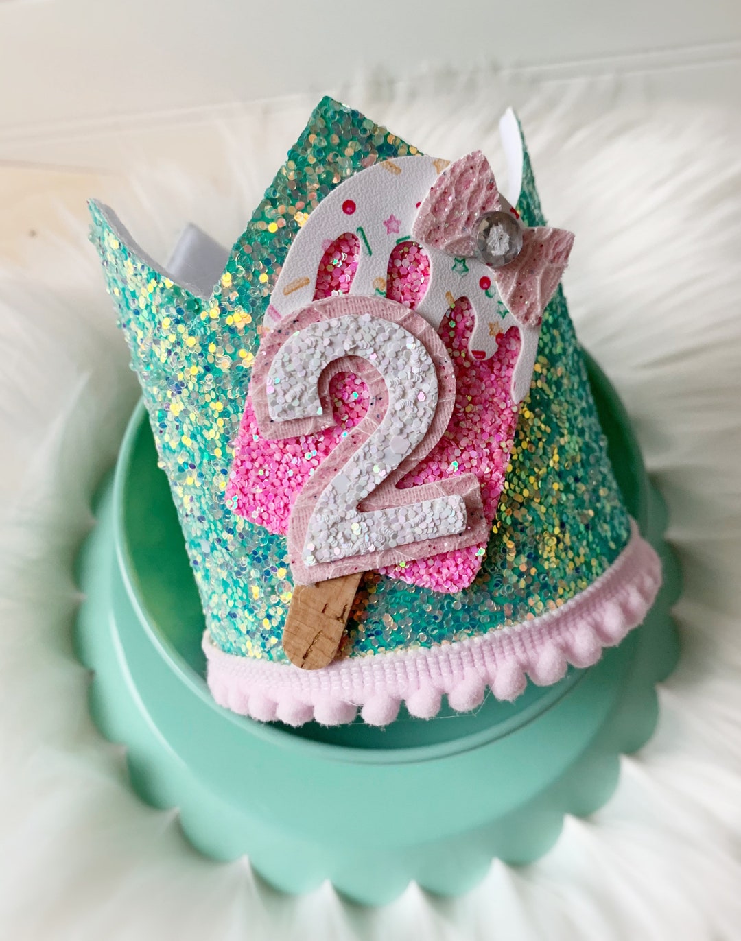 2nd Birthday Crown. Girls Birthday Crown. Ready to Ship. - Etsy