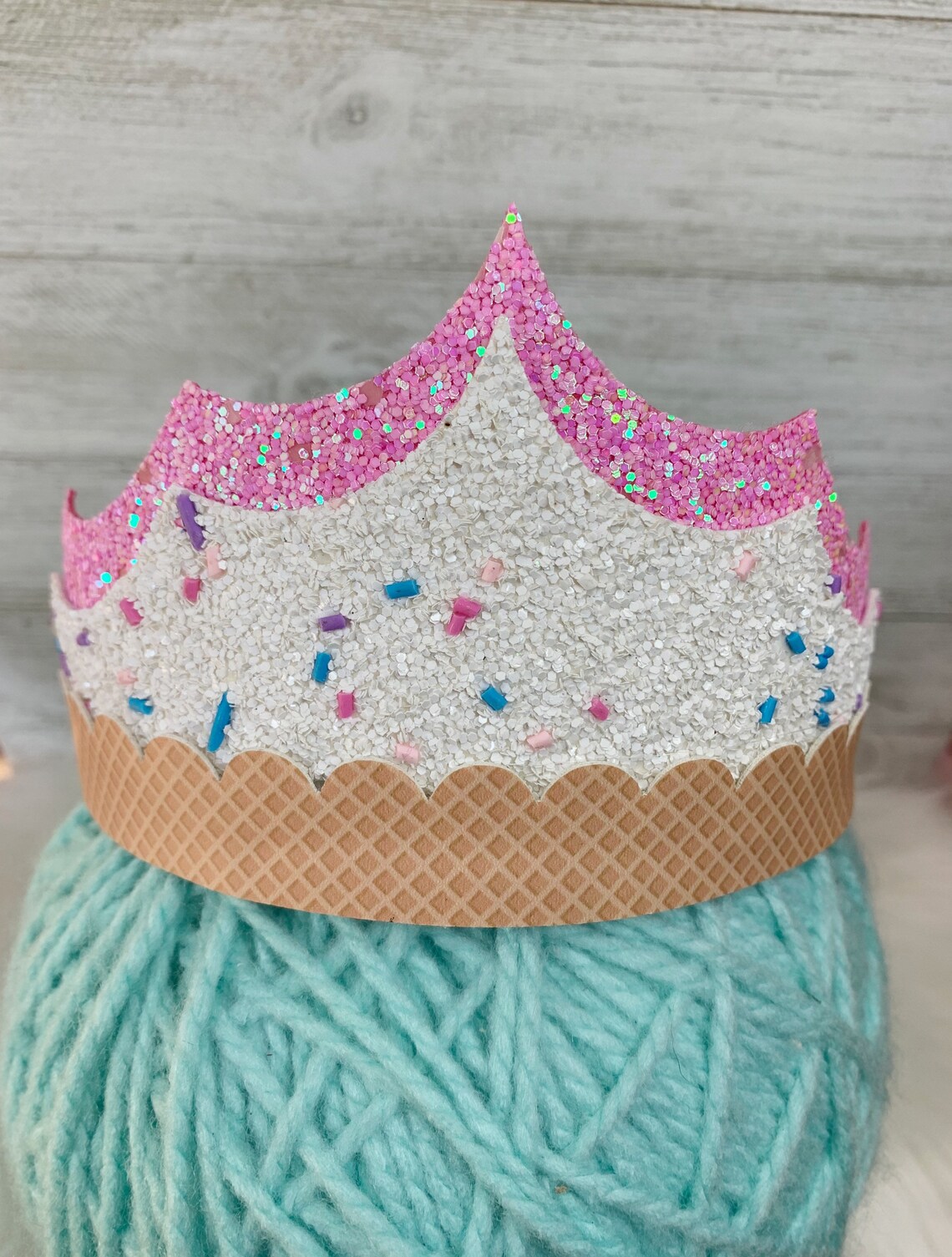Ice Cream Crown. Birthday Crown. Princess Crown First - Etsy