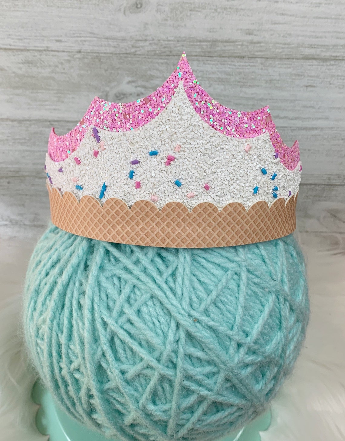 Ice Cream Crown. Birthday Crown. Princess Crown First - Etsy