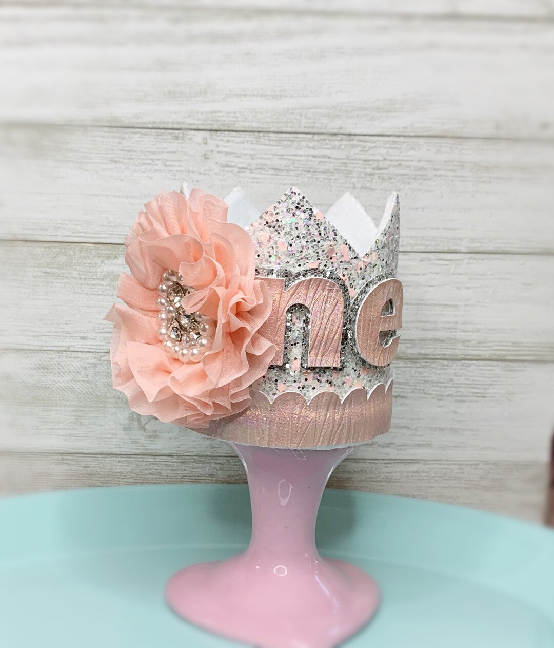 1st Birthday Crown. Girls Birthday Crown. Ready to Ship. First Birthday ...