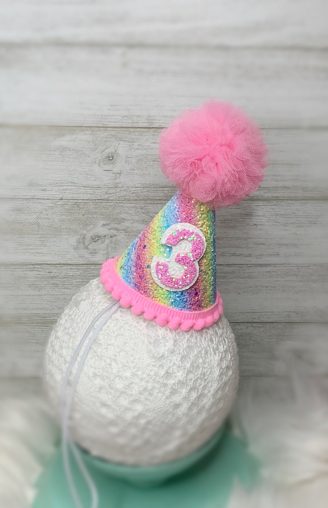 3rd Birthday Hat. Princess Birthday. Girls Birthday Hat. Smash Cake ...