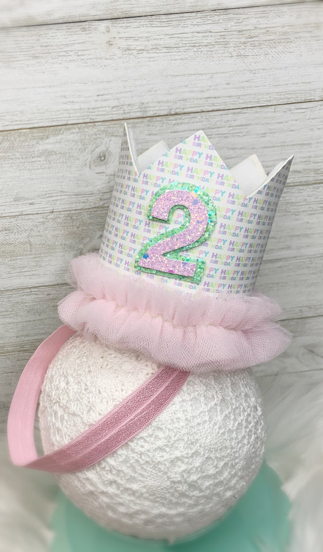 2nd Birthday Crown, 1st Birthday Crown. Girls Birthday Crown. Ready to ...