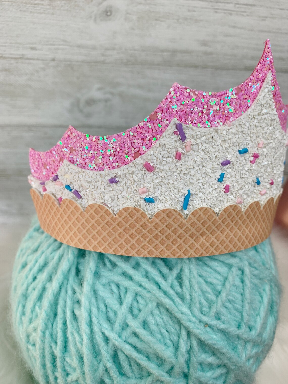 Ice Cream Crown. Birthday Crown. Princess Crown First - Etsy