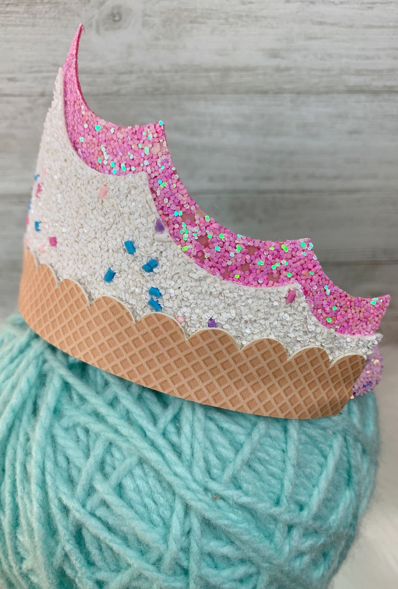 Ice Cream Crown. Birthday Crown. Princess Crown First - Etsy