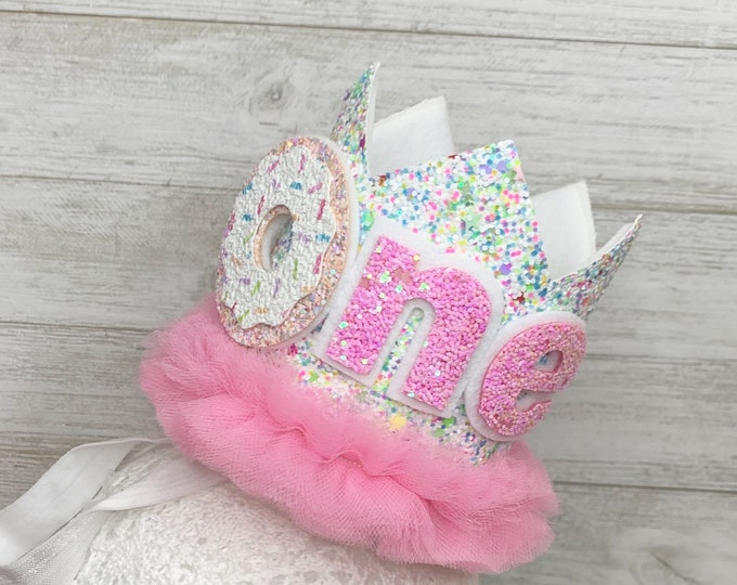 First Birthday Crown. Birthday Crown. Baby Birthday. Donut Crown, First ...