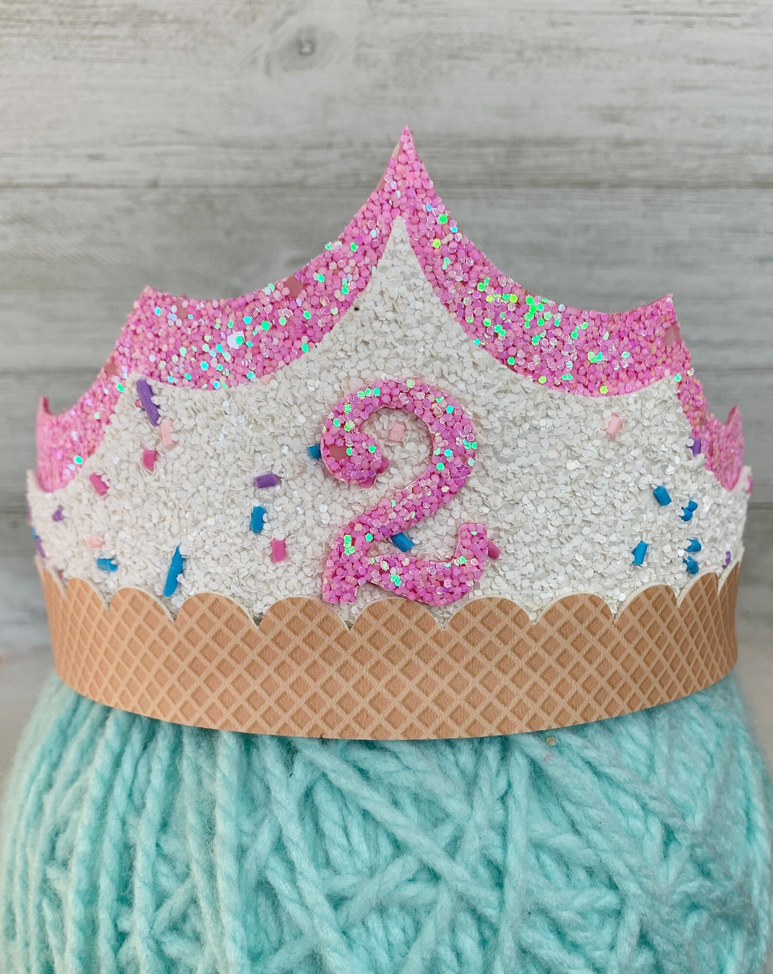 Ice Cream Crown. Birthday Crown. Princess Crown First - Etsy