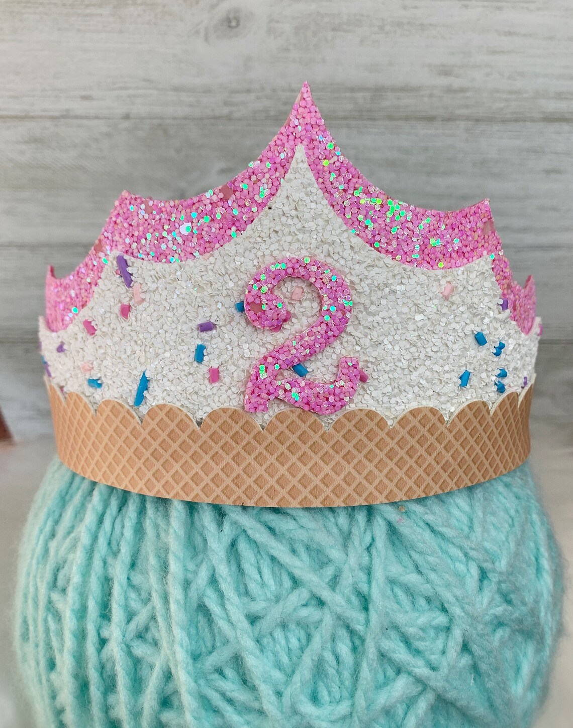 Ice Cream Crown. Birthday Crown. Princess Crown First - Etsy