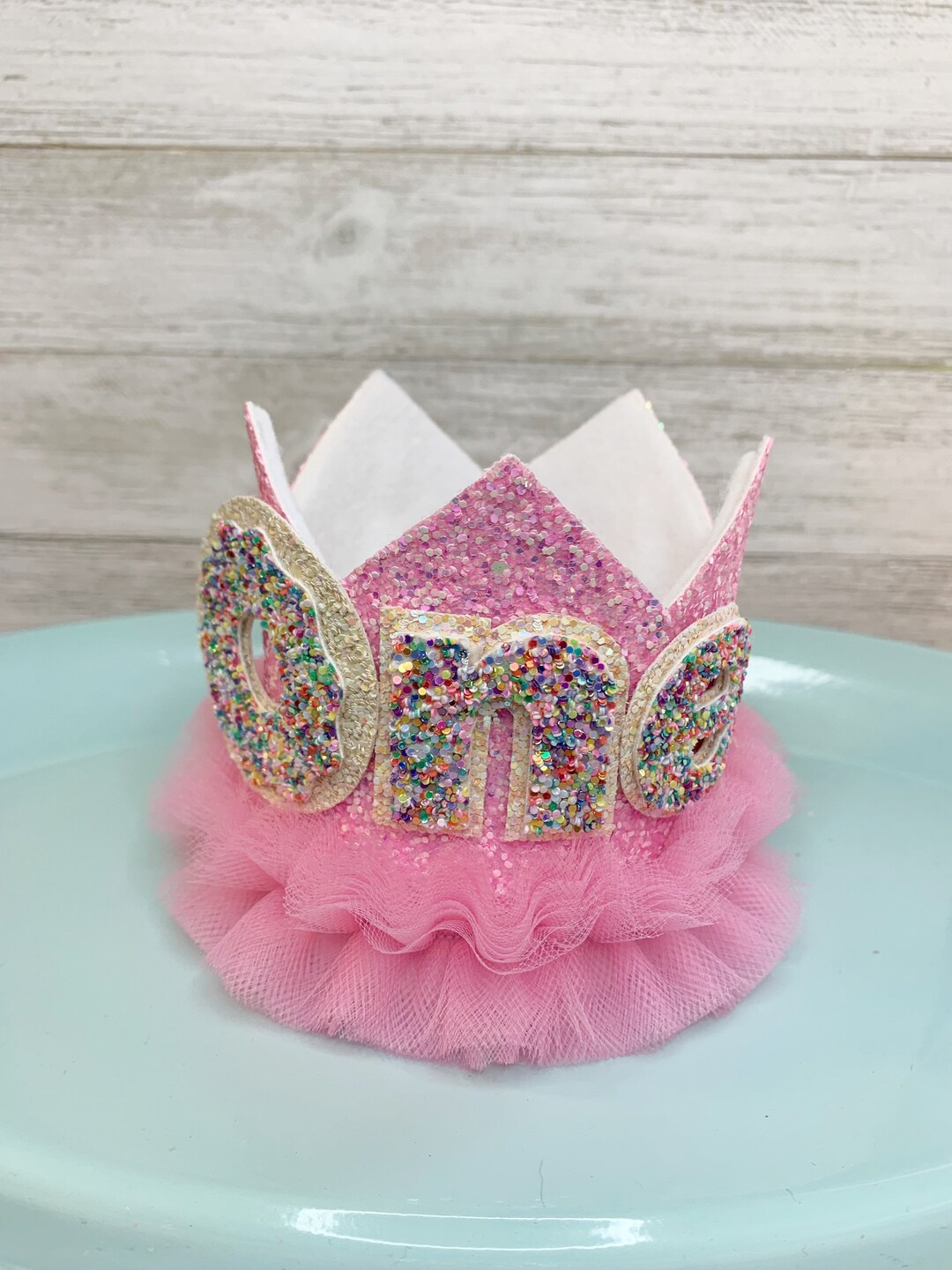 Donut 1st Birthday Crown. Girls Birthday Crown. Ready to Ship. First ...