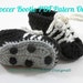 Soccer Cleat Baby Booties PDF Crochet Pattern4 | Etsy