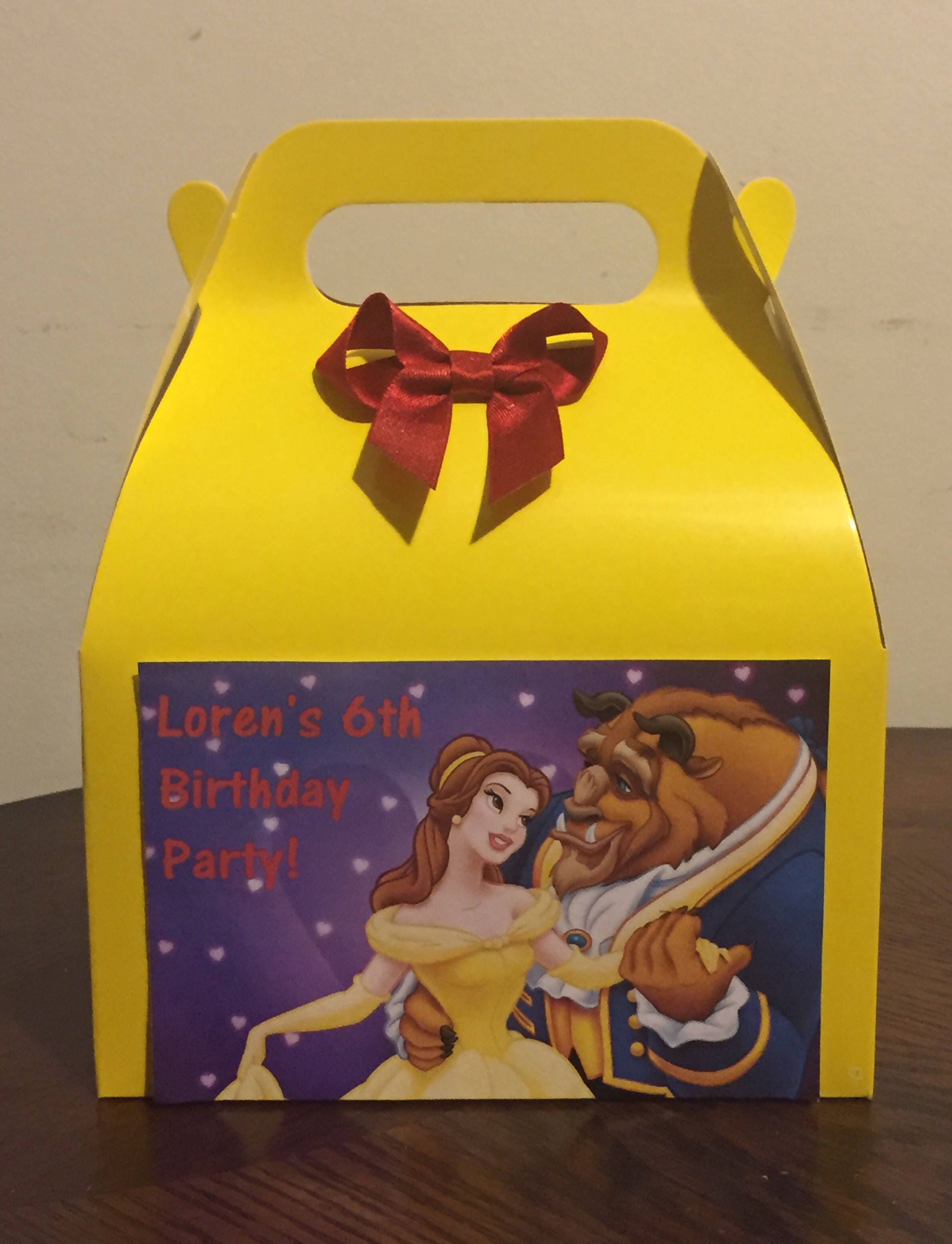 Yellow Favor Boxes/ Yellow Birthday Party Treat Boxes - Etsy