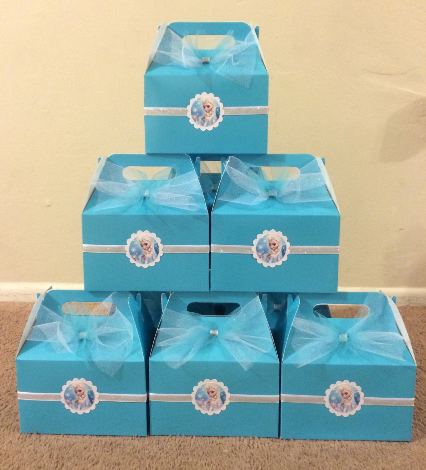 Blue Favor Boxes - Etsy