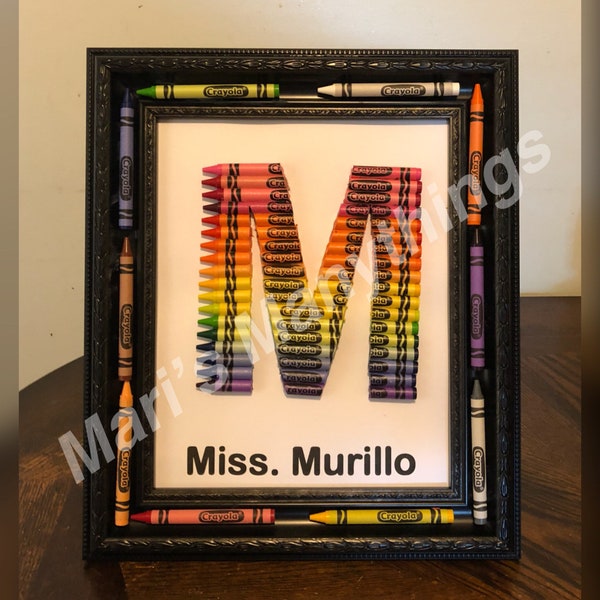Teacher Appreciation Gift Crayon Letter - 60+ Gift Ideas for 2024