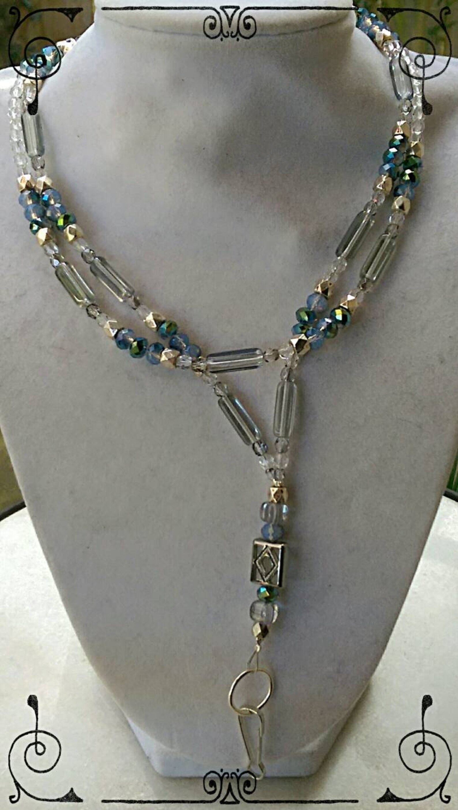 Classic Beauty Swarovski Beaded Business Lanyard - Etsy