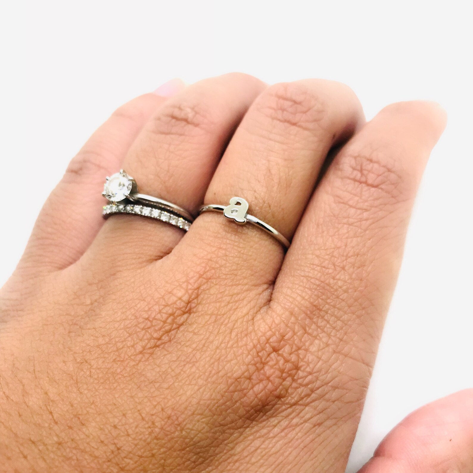 Letter Ring Love Ring Alphabet Ring Name Ring Custom | Etsy