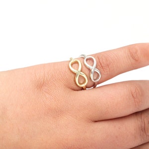 Infinity Ring, Silver Infinity Ring, Gold Infinity Ring, Eternal Love ...