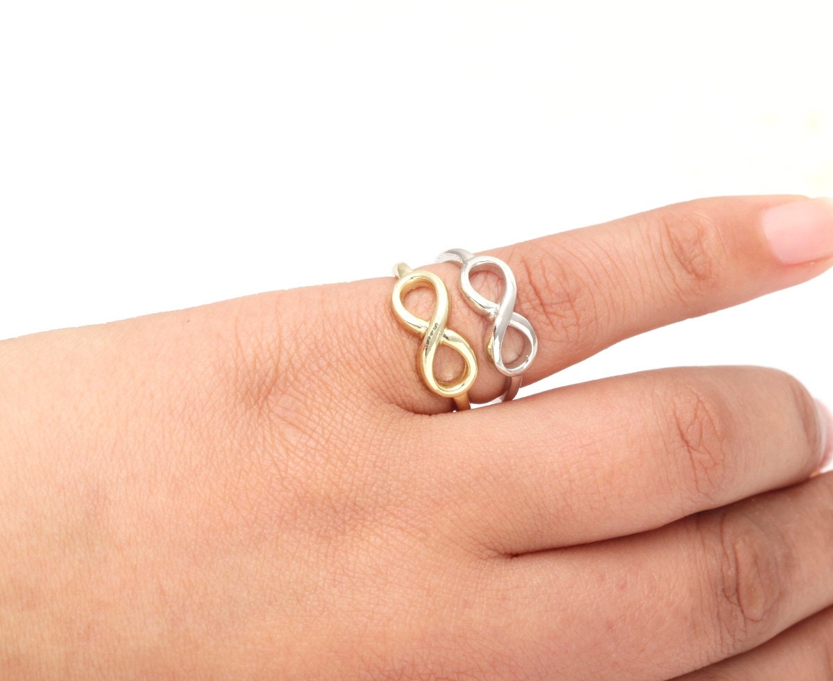 Infinity ring silver infinity ring gold infinity ring | Etsy