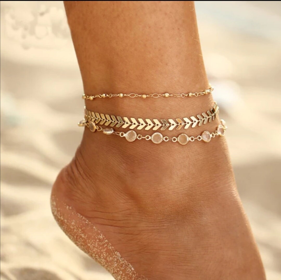 Stylish Anklet Stacking Anklet Summer Vibes Classic Style - Etsy