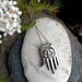 Silver Healing Hand Necklace/amulet Alaskan Native Style - Etsy