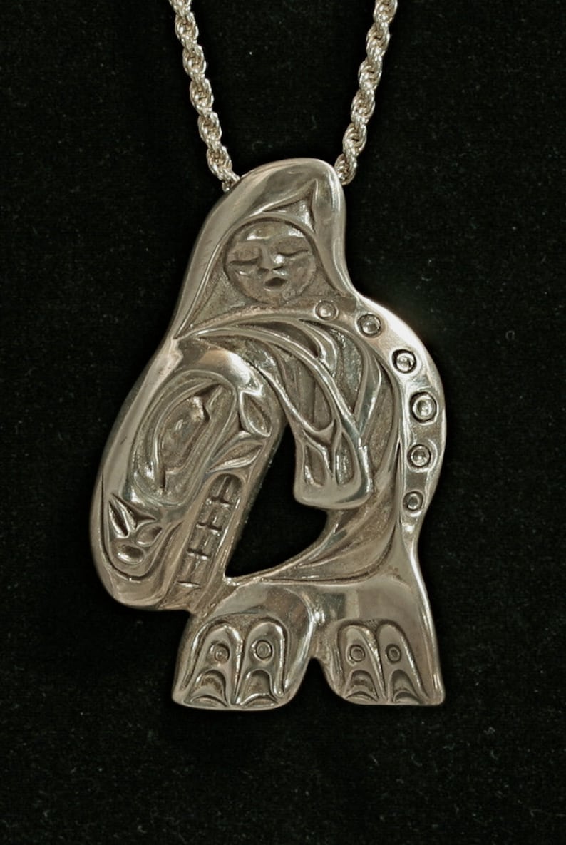 Silver Alaskan Orca Whale Native Style Silver Killer Whale - Etsy
