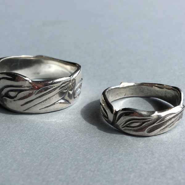Cast Silver Ring - Etsy