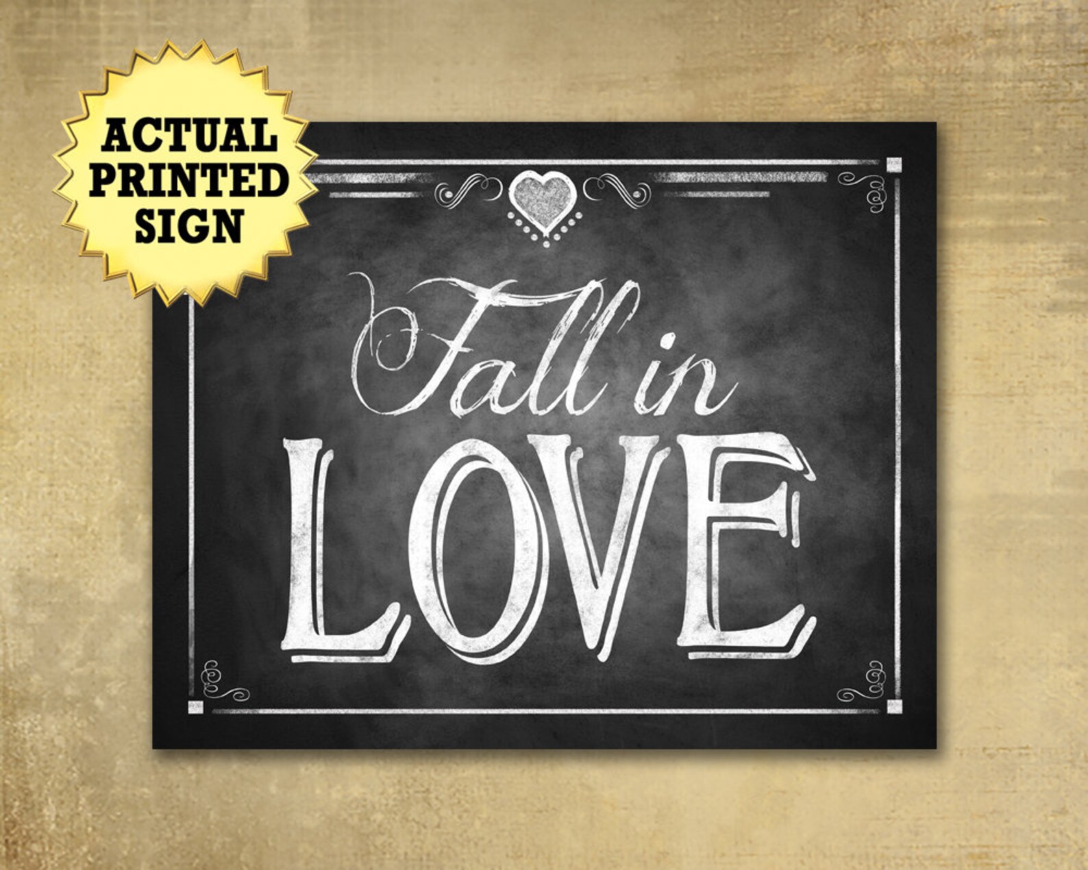 Printed Fall Decor Autumn Decorations Fall in Love | Etsy