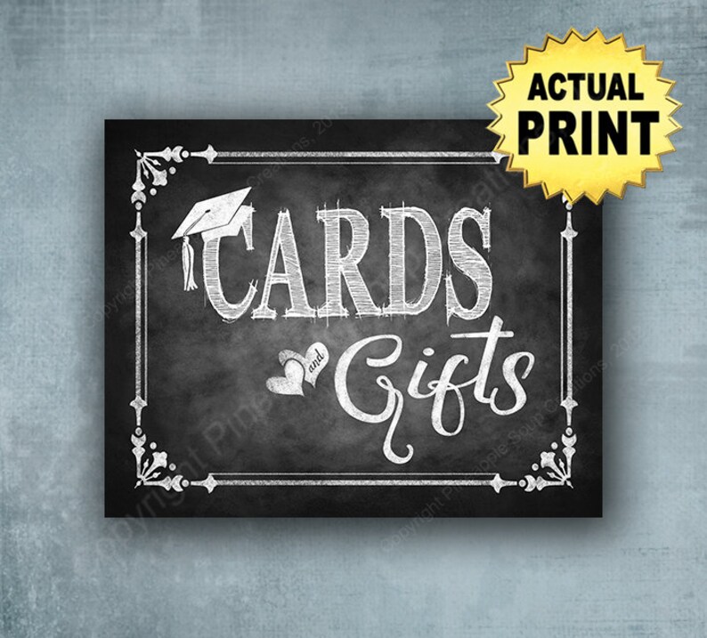 Cards & Gifts Graduation Sign PRINTED Graduation Party - Etsy