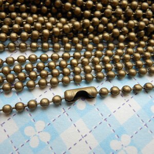 50 Pcs Antique Bronze Ball Chain Necklaces - 27inch, 2.4 Mm - Etsy