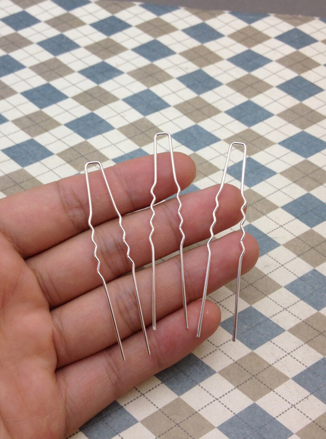 100 Pcs Silver Plated Metal Hair Pins 65mm - Etsy