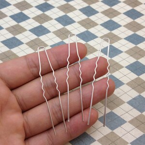 100 Pcs - Silver Plated Metal Hair Pins 65mm - Etsy