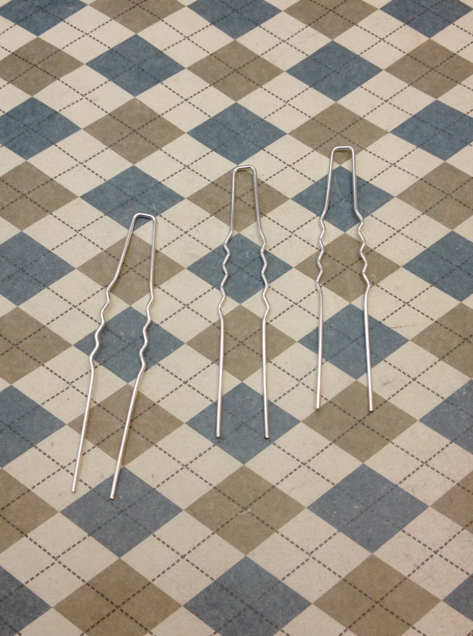 100 pcs Silver Plated Metal Hair Pins 65mm | Etsy