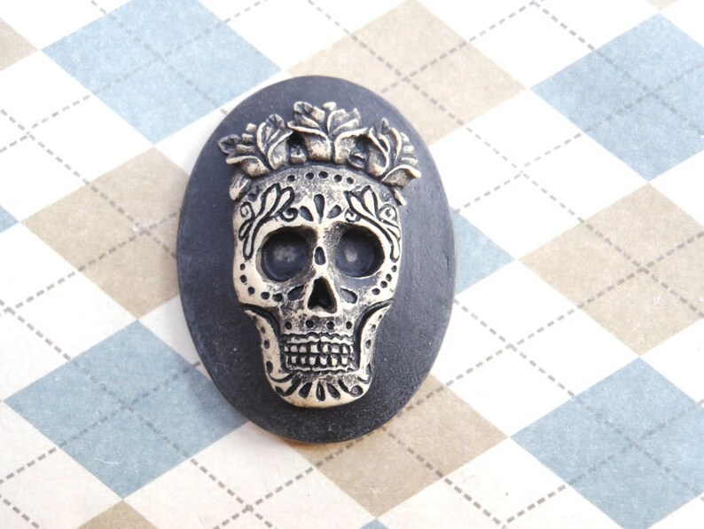 10psc 30x40mm Cameo Skull Cameo Choose Resin Cameo Corpse Bride,resin ...