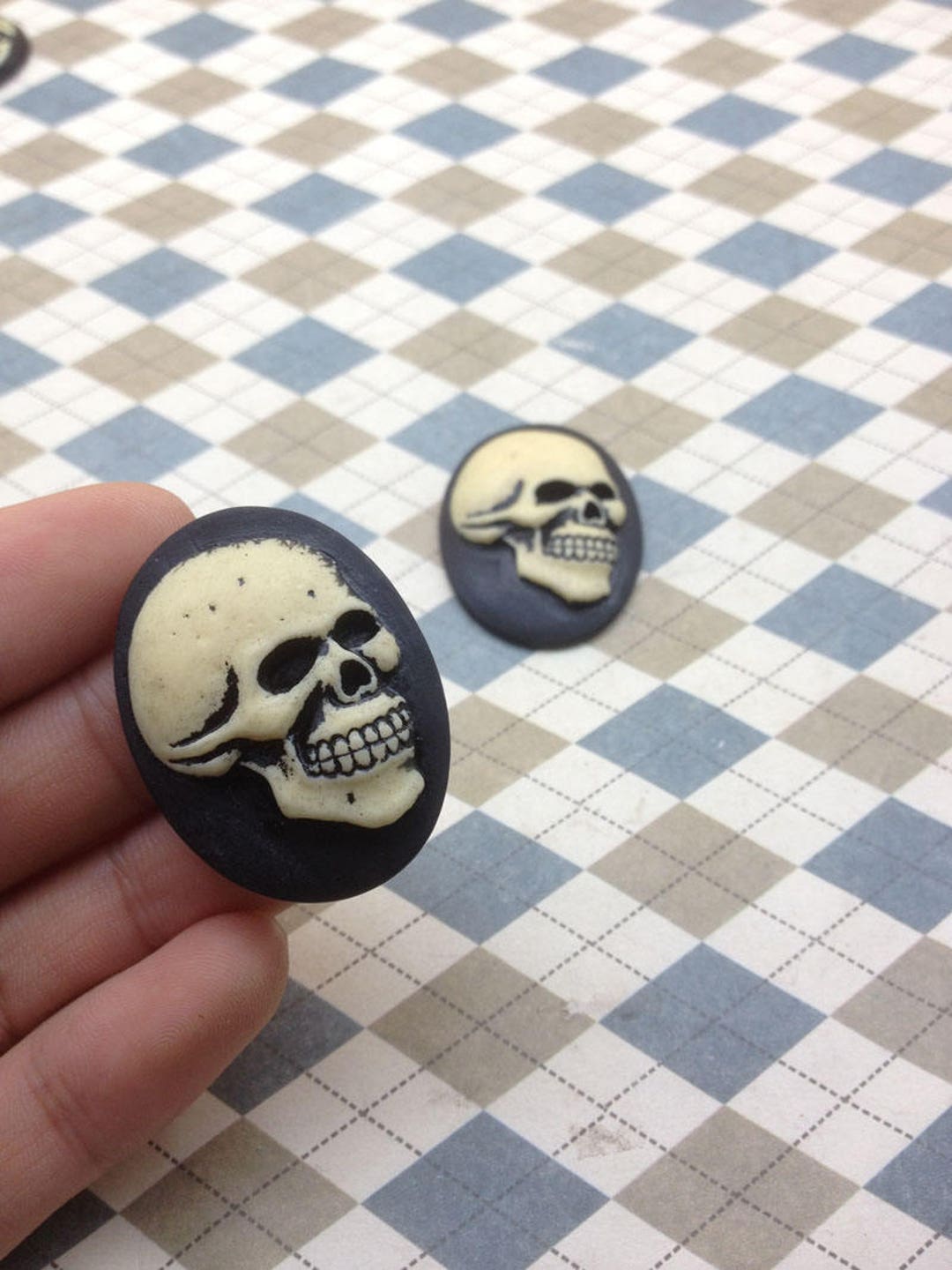 10psc 30x40mm Cameo Skull Cameo Choose,resin Skull， - Etsy
