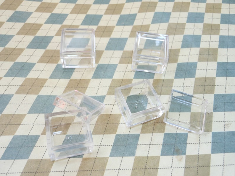 20PCS Small Clear Plastic Boxes, Display Boxes, Clear Display Cases ...
