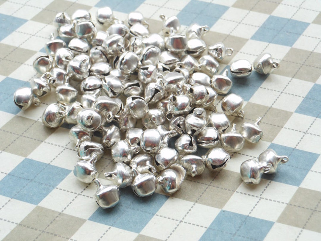 200pcs 8mm Silver Color Mini Bells,pet Bells,dog Bells,christmas Bells ...