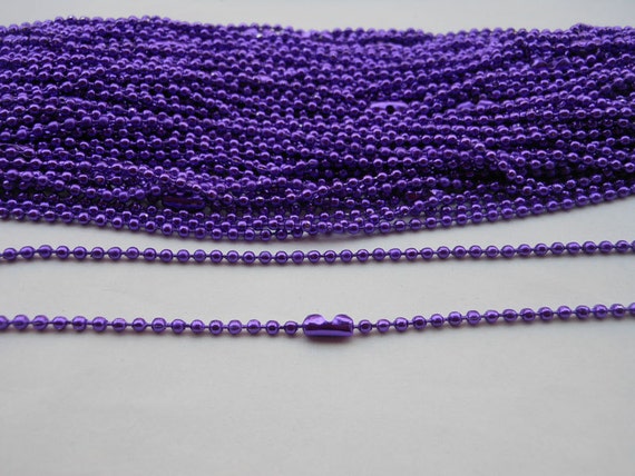 SALE20 Pcs 27inch 2.0 Mm Purple Ball Chain Necklaces | Etsy