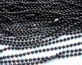 32 Ft Spool of Black Finished BIG Ball Chain 3.2mm With 10 - Etsy