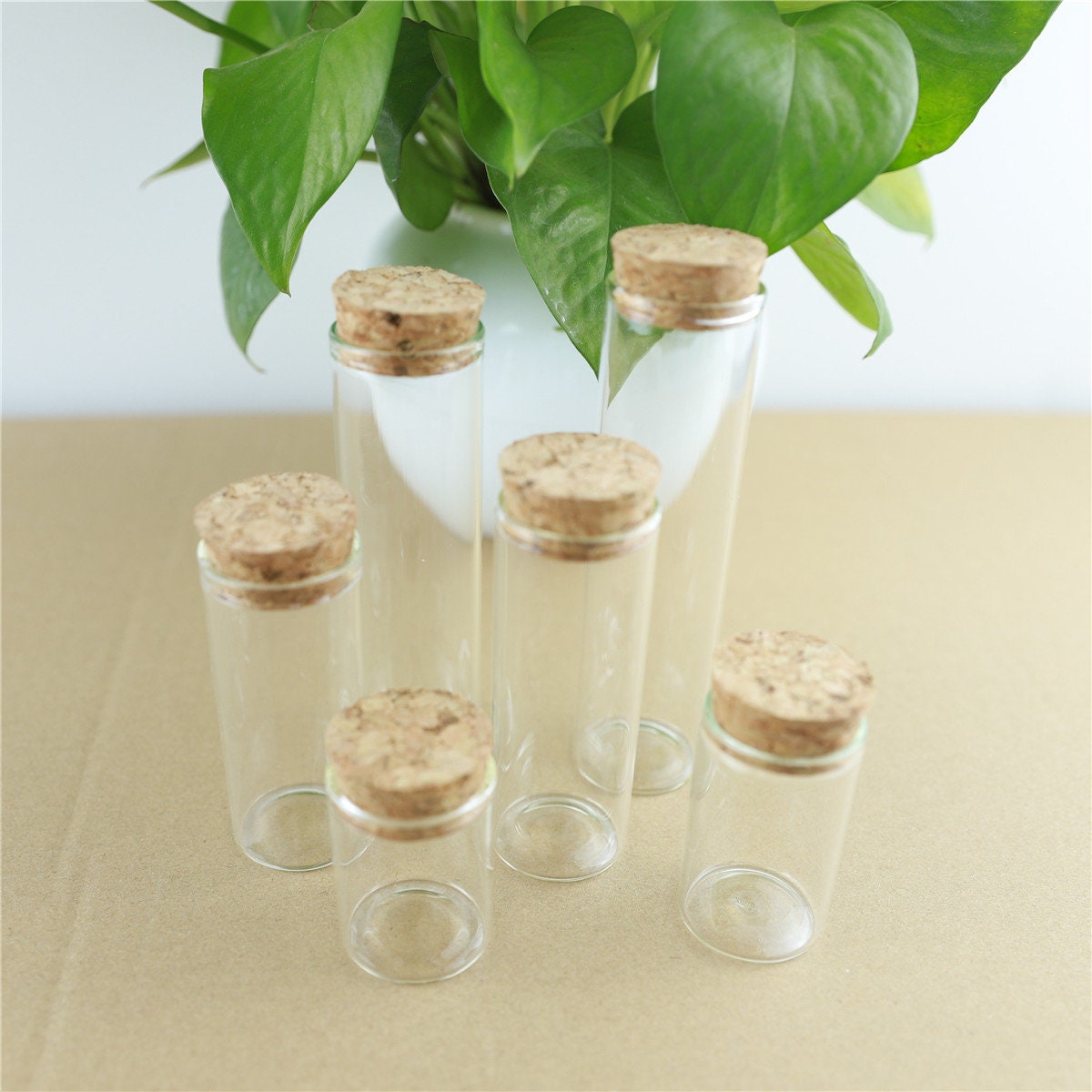 Mini Glass Bottles 10-110ml 30mm Diameter 5pcs Storage Glass - Etsy UK