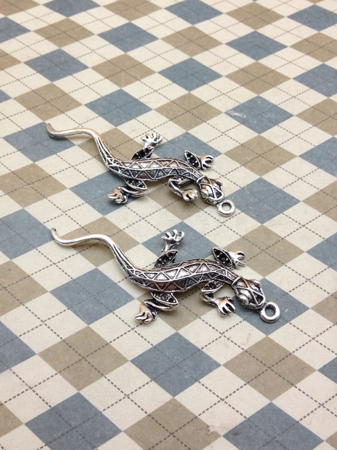 10 Pcs 32x75mm Antique Silver Lizard Charms Pendant - Etsy