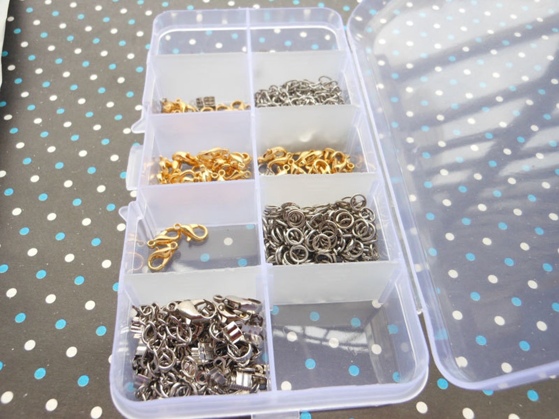 Small Parts or Beads Display Storage Box Case With 10 - Etsy