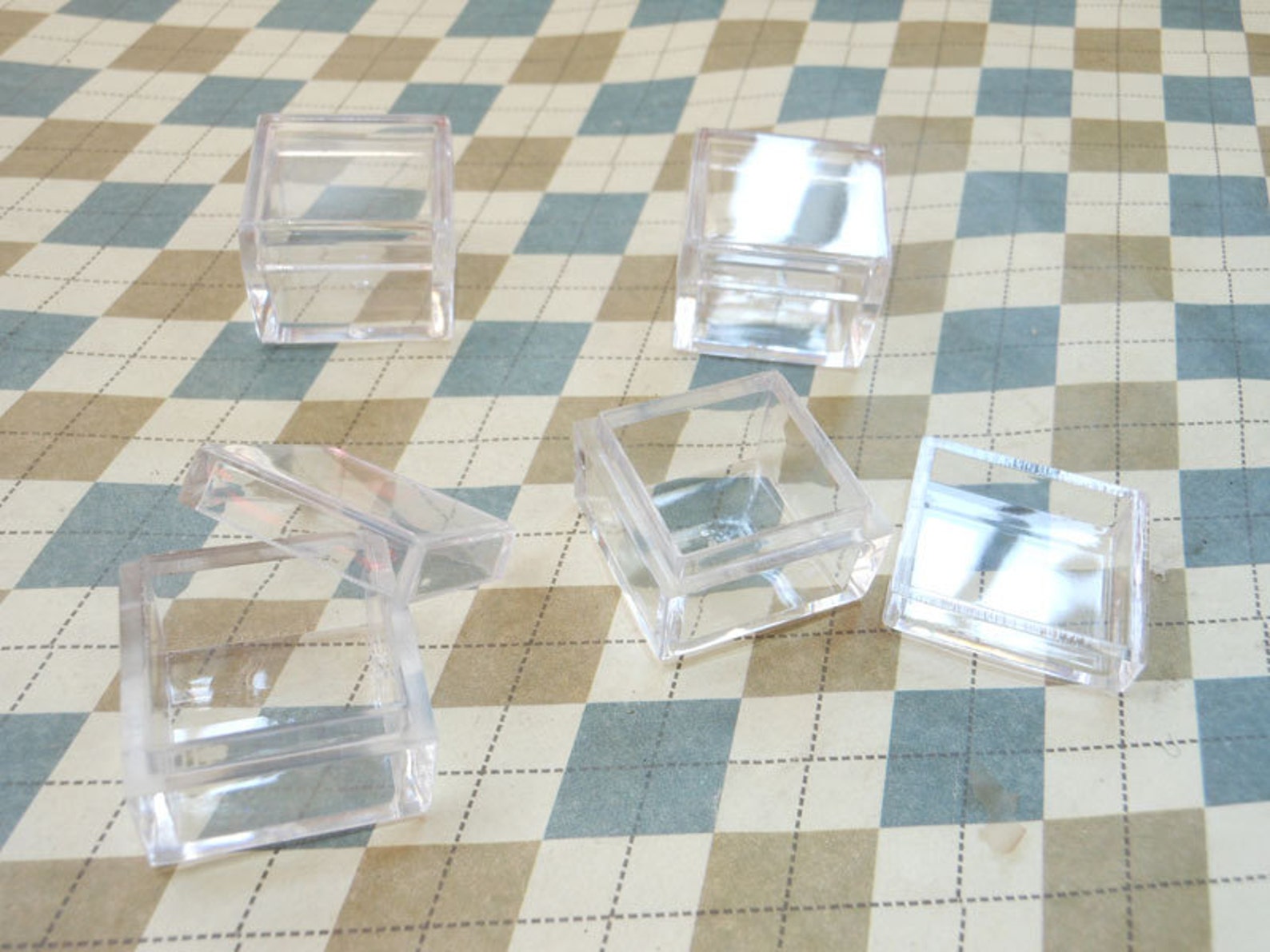 20PCS Small Clear Plastic Boxes, Display Boxes, Clear Display Cases ...