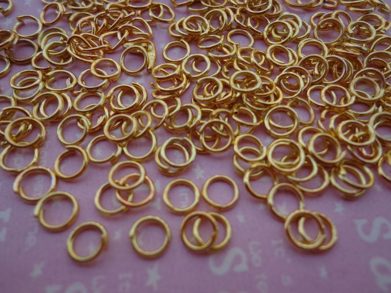 500 Pcs 0.7x5mm of Gold Jump Rings Rings Connectorjumpring . - Etsy