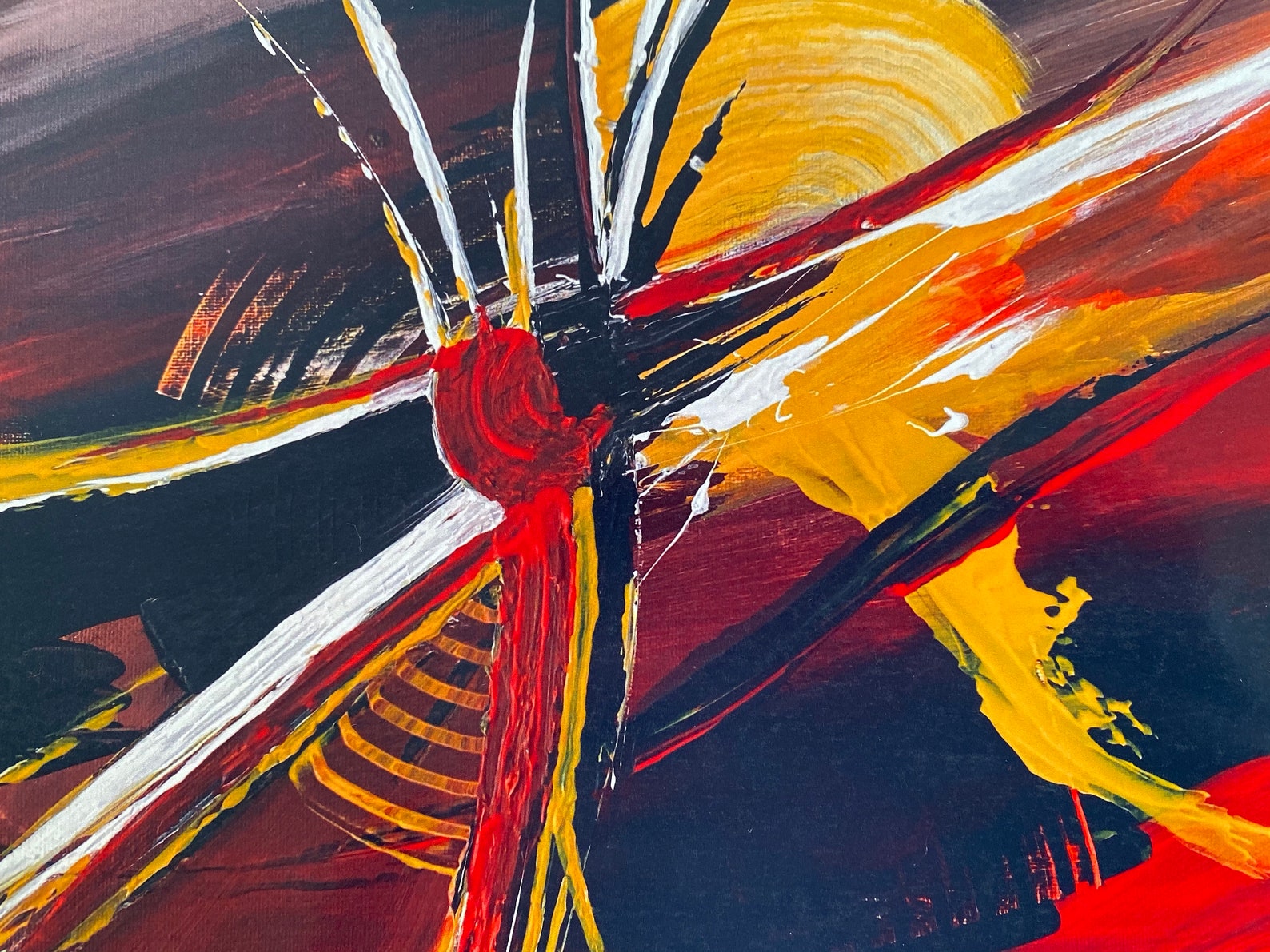Rebirth Abstract Art Print: Contemporary Wall Decor, A4 - Etsy