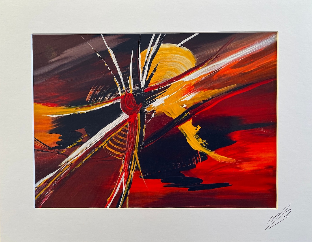 Rebirth Abstract Art Print: Contemporary Wall Decor, A4 - Etsy
