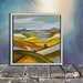 Autumnal Contrast - Past Meets Present/contemporary Square Abstract ...